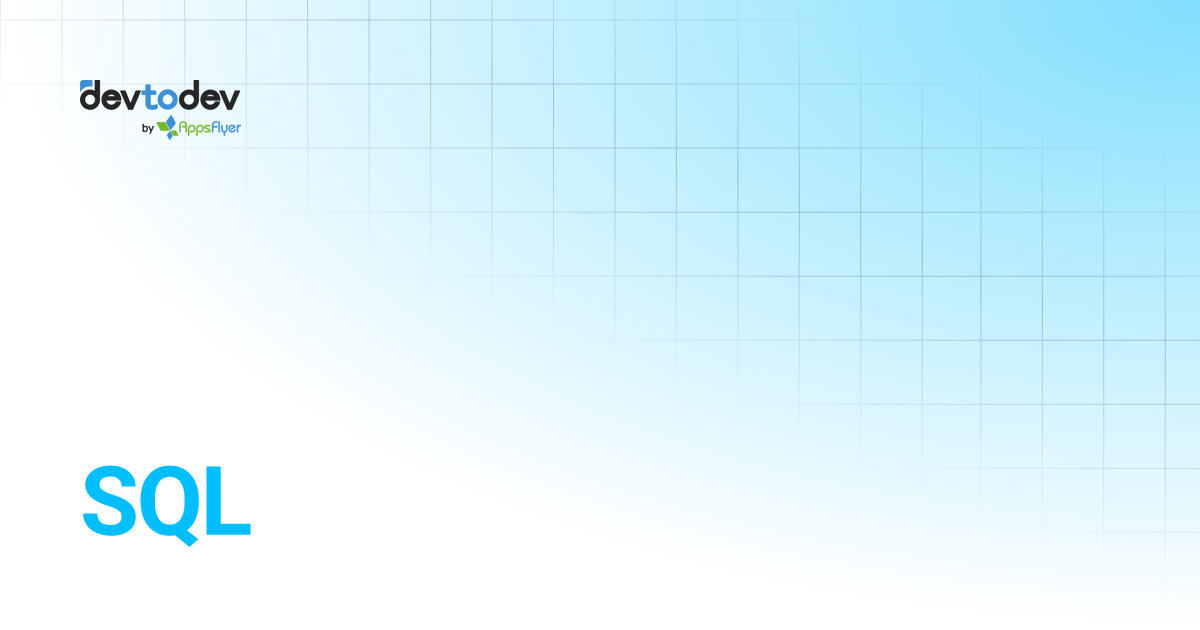 SQL | Documentation | devtodev