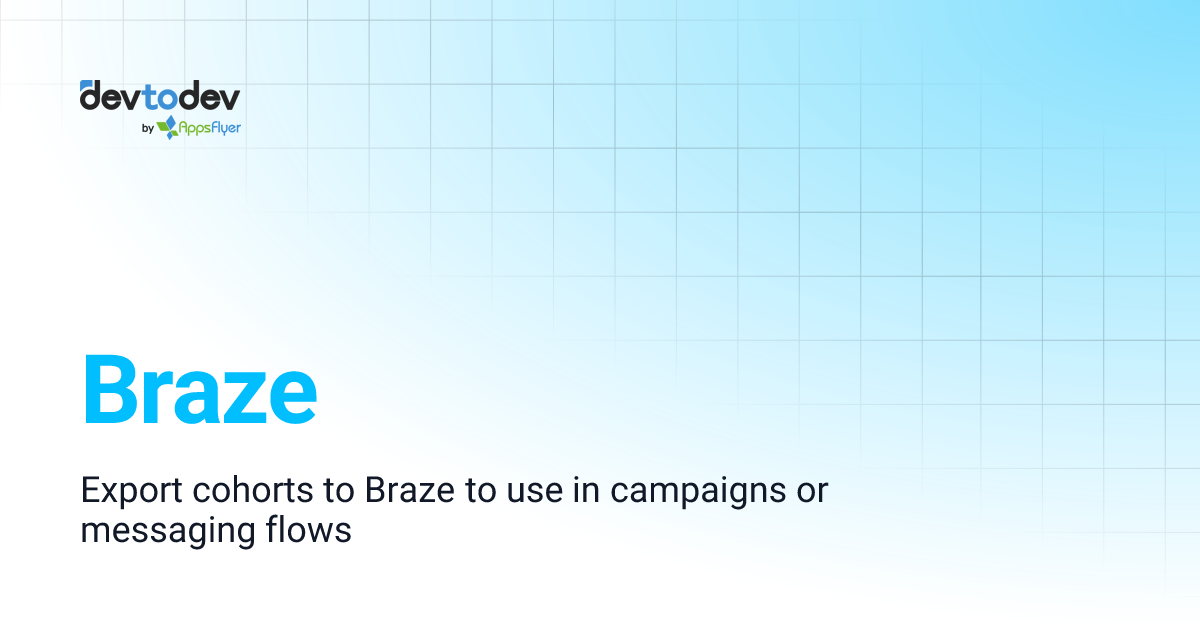 Braze | Documentation | devtodev